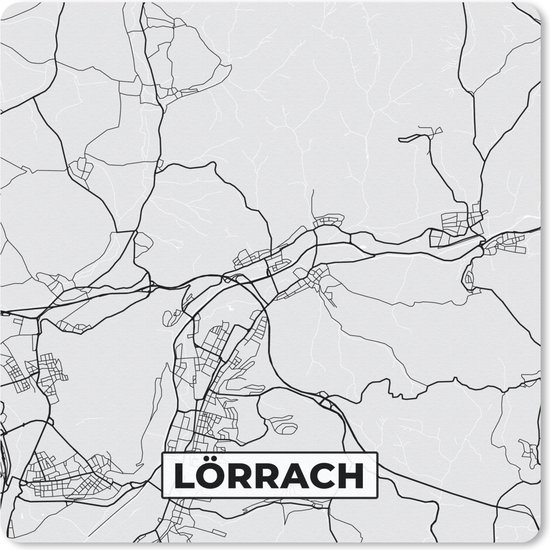 Muismat - Plattegrond - Duitsland - Lörrach - Kaart - Stadskaart ...