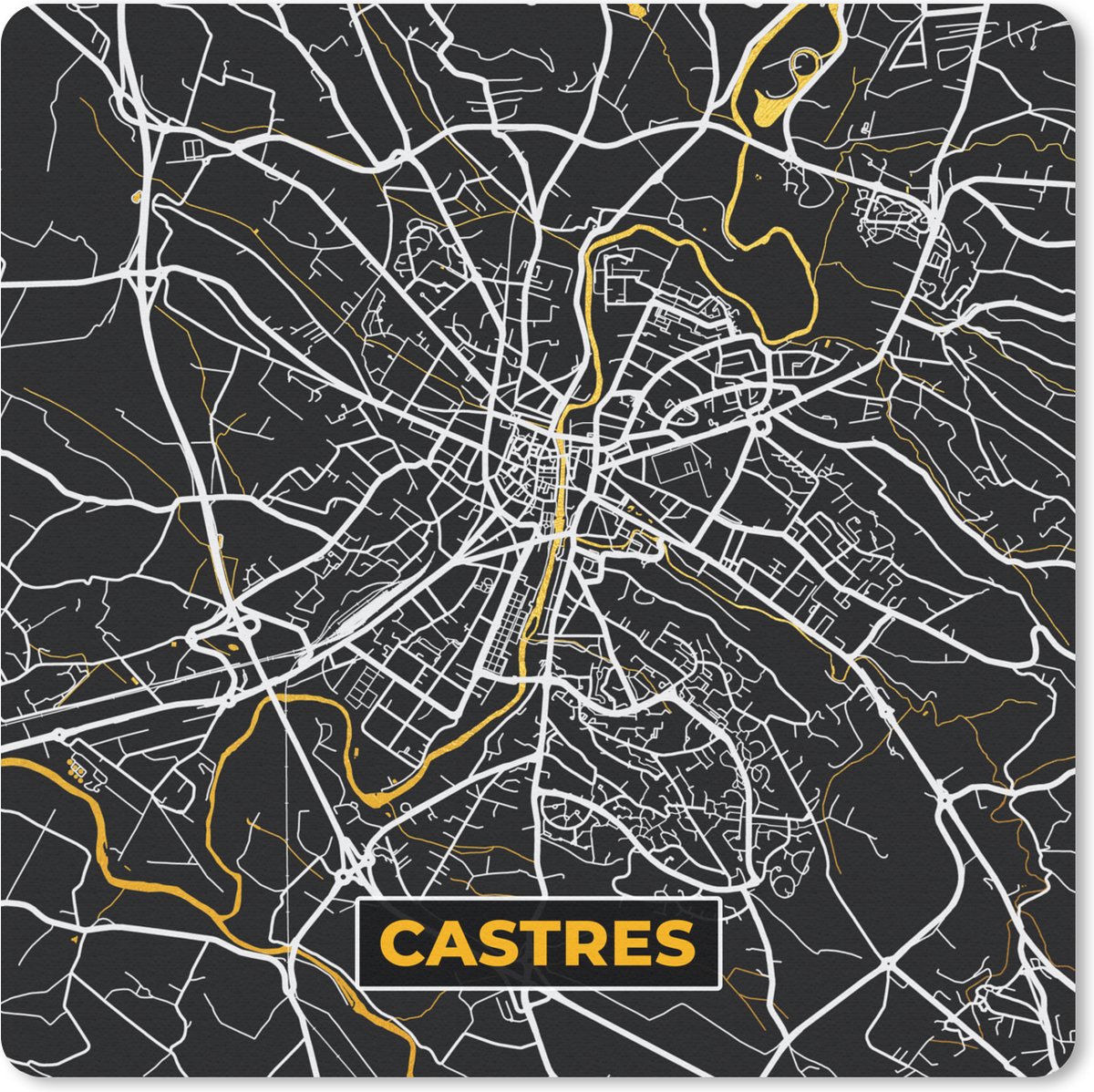 Muismat Klein - Kaart - Stadskaart - Plattegrond - Castres - Frankrijk ...