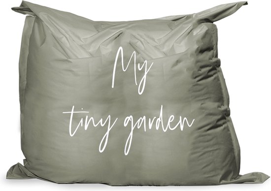 PillowMonkey zitzak - Tuin - My tiny garden - Quotes - Tekst - 140x100 ...