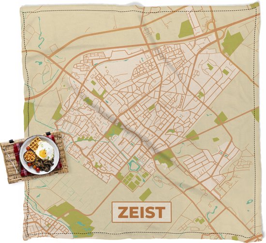 Picknickkleed - Buitenkleed - Kaart - Zeist - Vintage - Vloerkleed ...