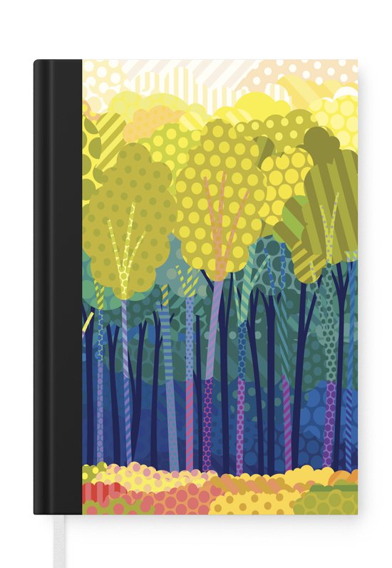 Carnet - Cahier d'écriture - arbres verts dans une forêt - Carnet ...