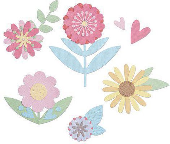 Sizzix Thinlits snijmal bloemen set | bol.com