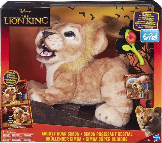 FurReal Lion King Mighty Roar Simba - Interactieve Knuffel | bol