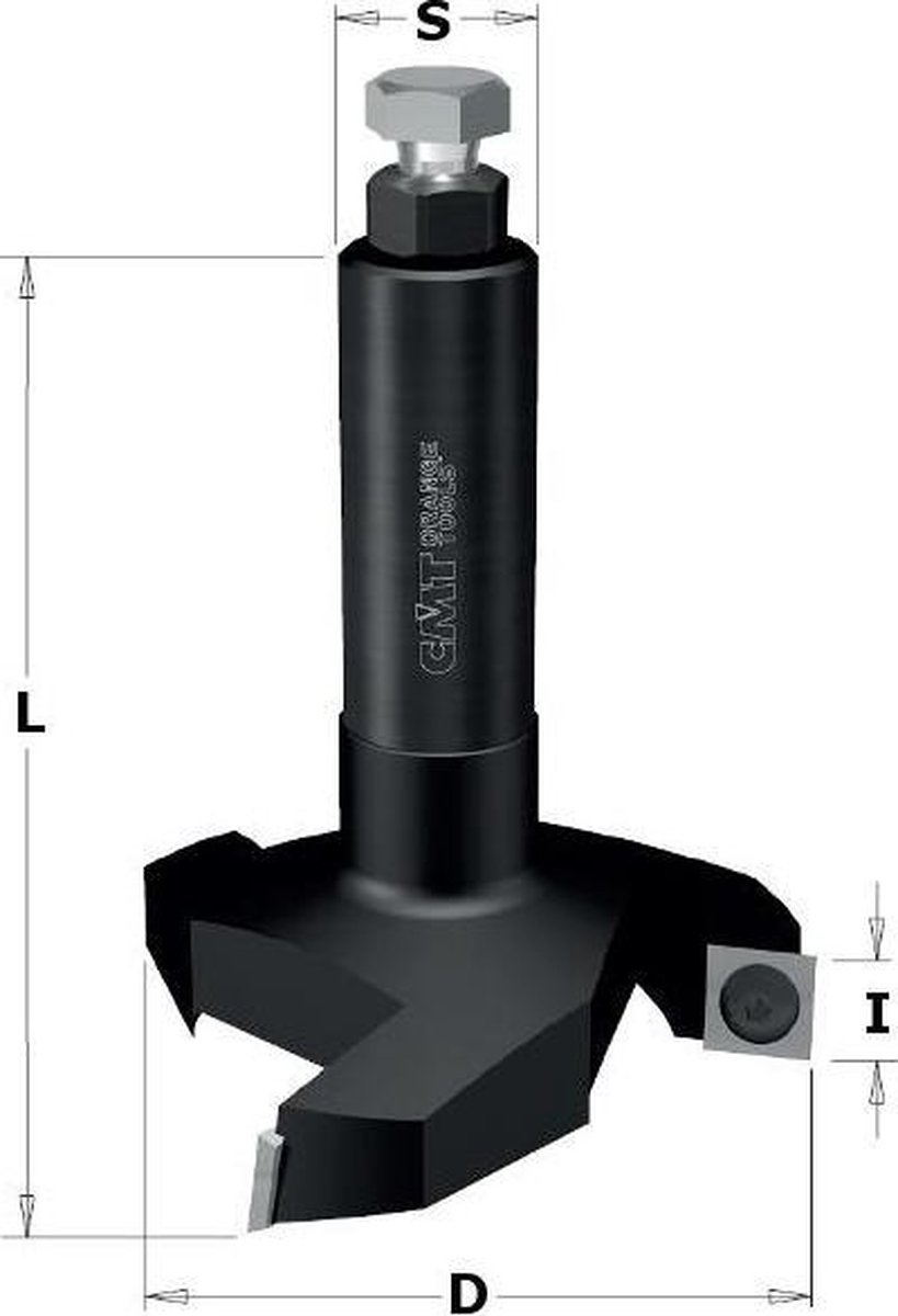 CMT - CNC vlakfrees met wisselmessen Ø 60 x 12 x 80 mm. S=Ø12 | bol.com