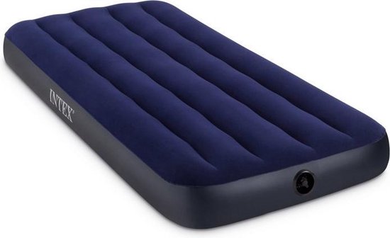 Intex 68758 Outdoor Camping Flocking Air Inflatable Mattress Moisture ...