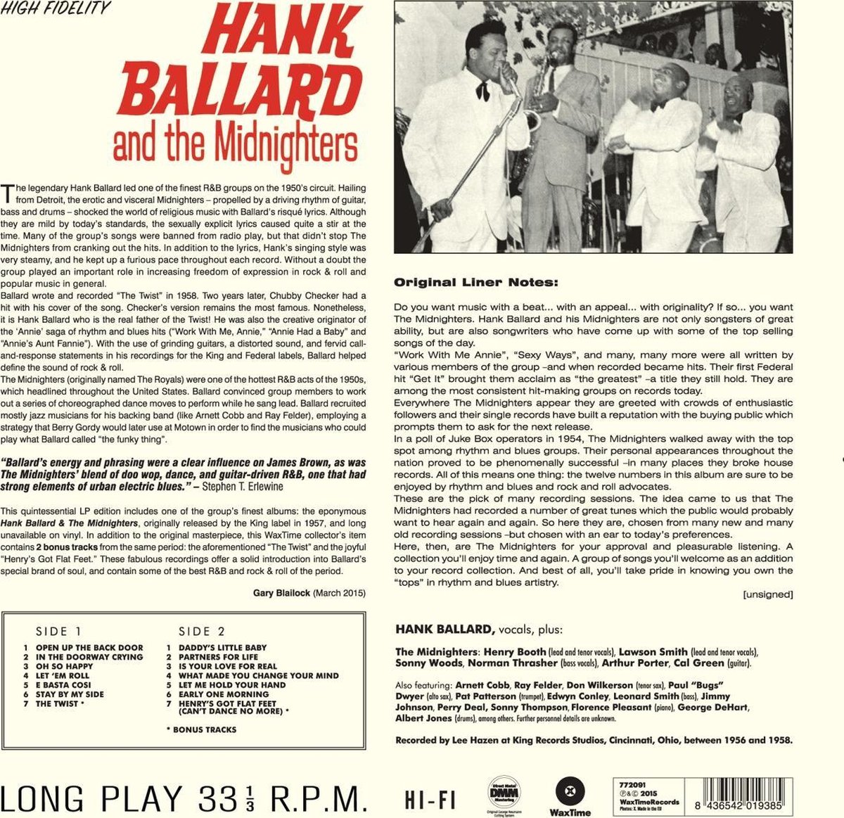 Hank Ballard And The Midnighters, Hank Ballard | LP (album) | Muziek ...