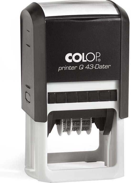 Colop Printer Q43/D - Stempels - Datum stempel Nederlands - Stempel afbeelding en tekst | bol.com
