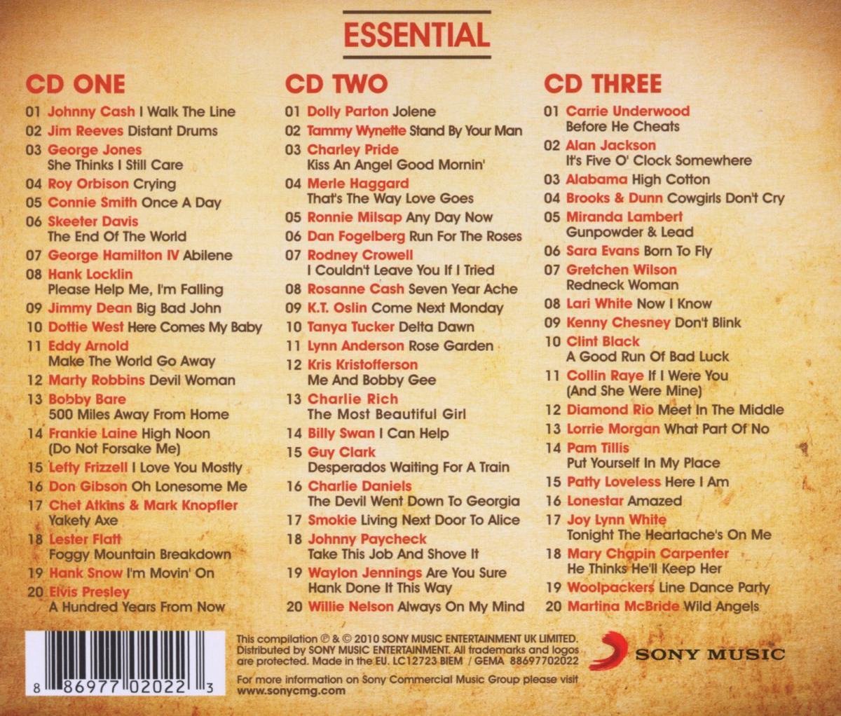 Essential Country [Sony], various artists | CD (album) | Muziek | bol.com