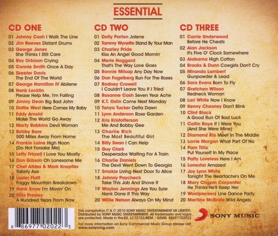 Essential Country [Sony], various artists | CD (album) | Muziek | bol.com