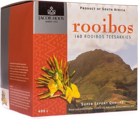 Jacob Hooy - Rooibosthee Jubileum Doos - 160 Zakjes | bol.com
