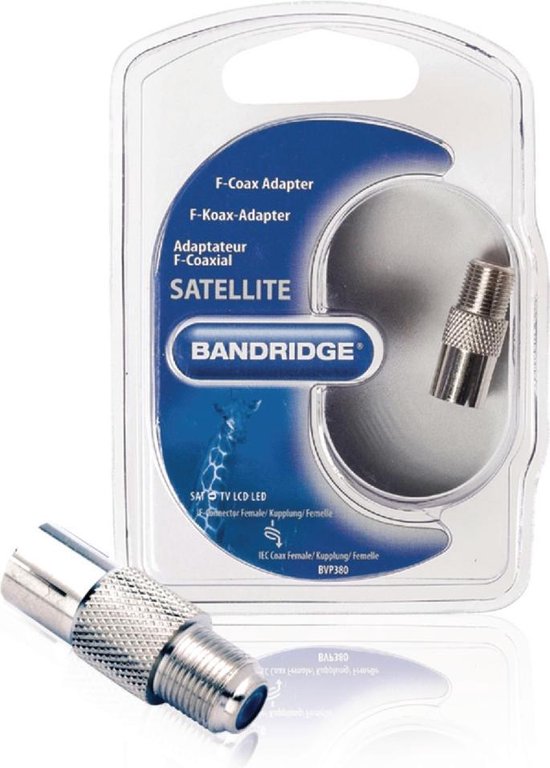 Bandridge Coax (v) - F-connector (v) adapter | bol