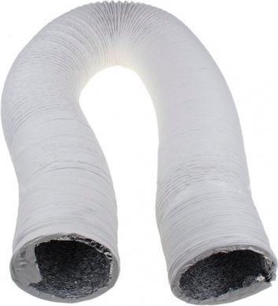 Flexibele slang afvoerslang pvc/aluminium wit luchtafvoer - 10mtr ...