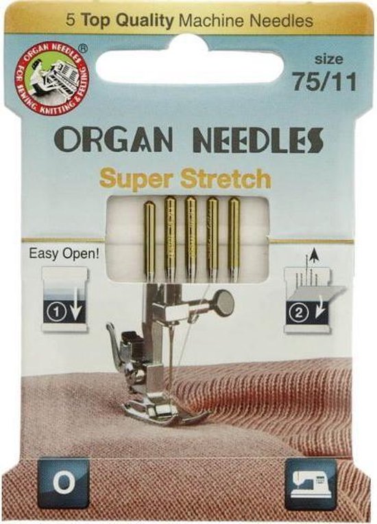 Organ needles 75/11 super stretch | bol