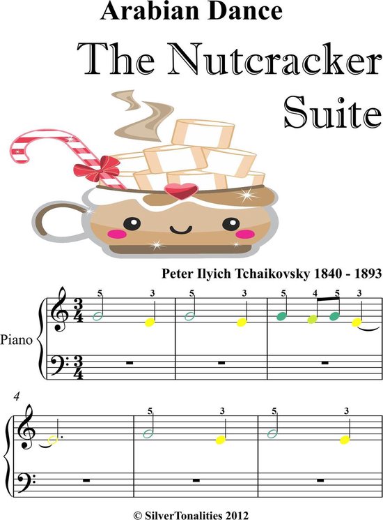 Arabian Dance the Nutcracker Suite Beginner Piano Sheet Music with ...