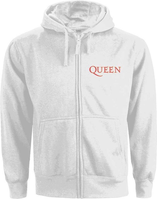 Queen Vest met capuchon -S- Classic Crest Wit | bol.com