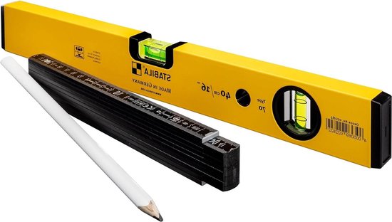 Starterset waterpas type 70/40 cm - aluminium profiel - horizontale ...