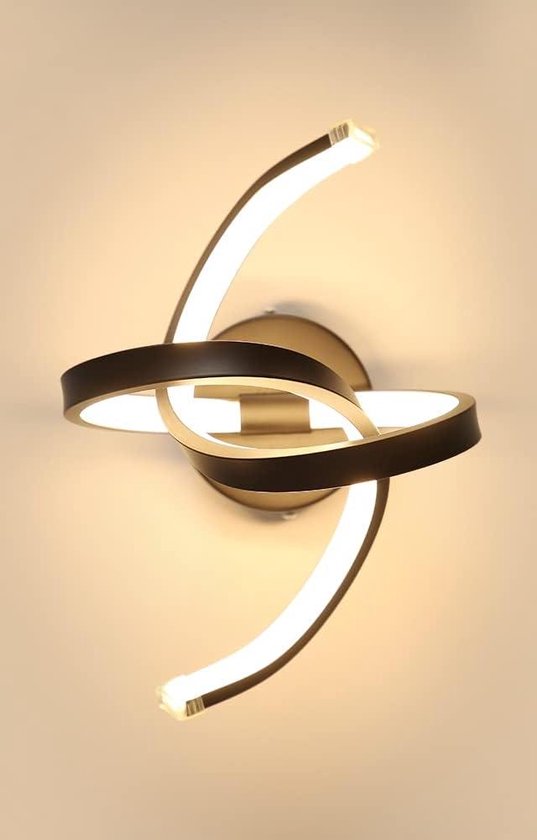 Binnen Wandlamp 16W Gebogen Design Acryl - Moderne Wandlamp voor Hal ...