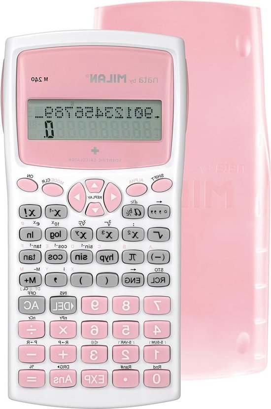 Wetenschappelijke rekenmachine M240 Roze Serie Edition + - Milan | bol