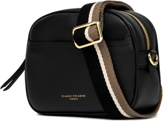 Gianni Chiarini Kleine Crossbodytas / Schoudertas Dames - Leer - Nina - Zwart | bol