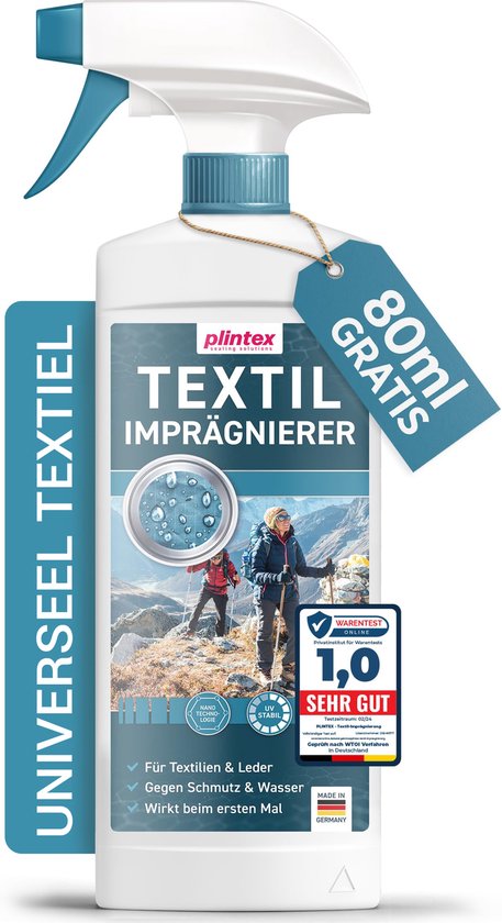 PLINTEX® 580 ml Impregneerspray textiel - Effectief tegen regen en vuil ...