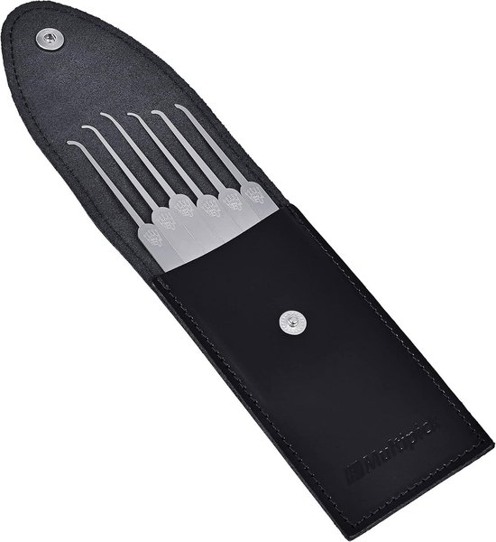 Professionele haakset met 6 haken 0,5 mm Made in Germany - lockpick set ...
