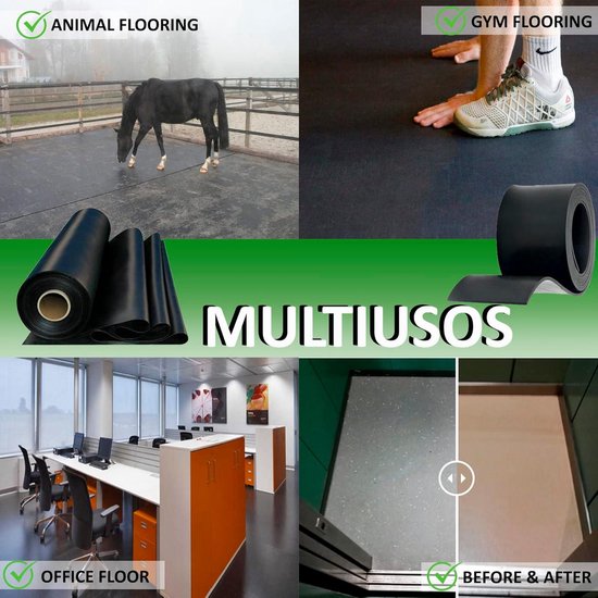 Rubberen rol strip SBR 10 cm breed - 3 m lang - 5 mm dikte voor doe-het ...