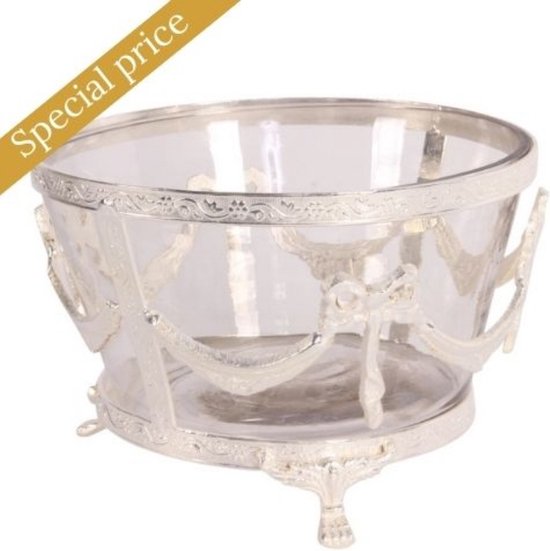 Baroque - Decoratieve schaal - Plantenschaal koper 11cm - 11x17x17 ...