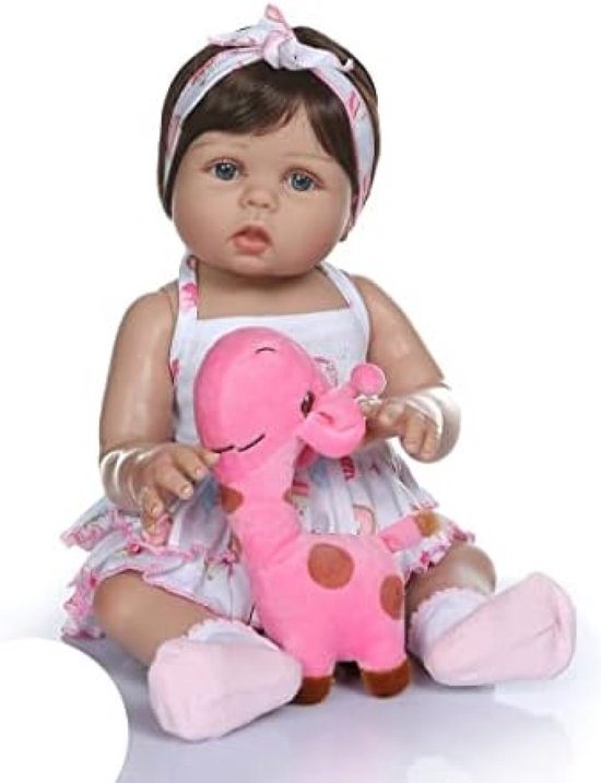 18 inch Reborn Baby Poppen - Zachte Siliconen Vinyl Full Body ...