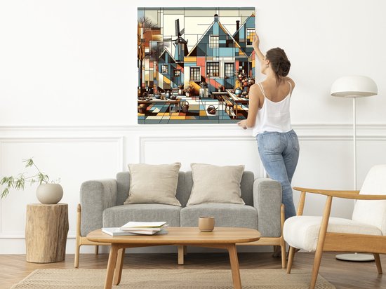 Abstract vermeer schilderij | Verwarrende visuele vertelling van ...