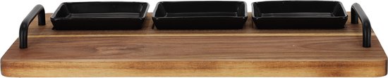 JENS Living Proefplank Sep - Serveerplank - Met bakjes - 45 x 15 x 7,5 ...
