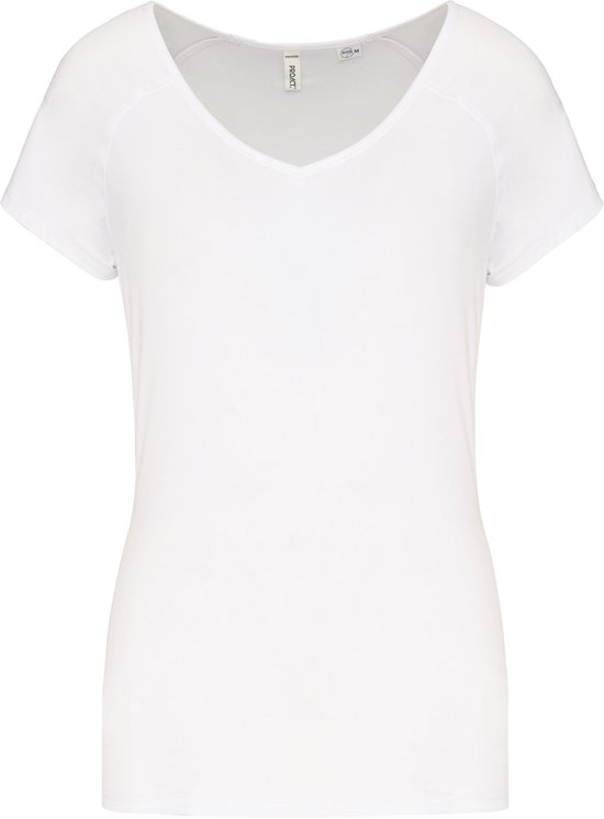 PROACT® Ecologisch dames sport T-shirt PA4020 - White - XL | bol