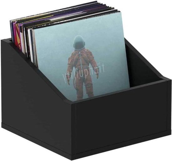 LP opbergsysteem Glorious Record Box advanced zwart - tot 110 platen in ...