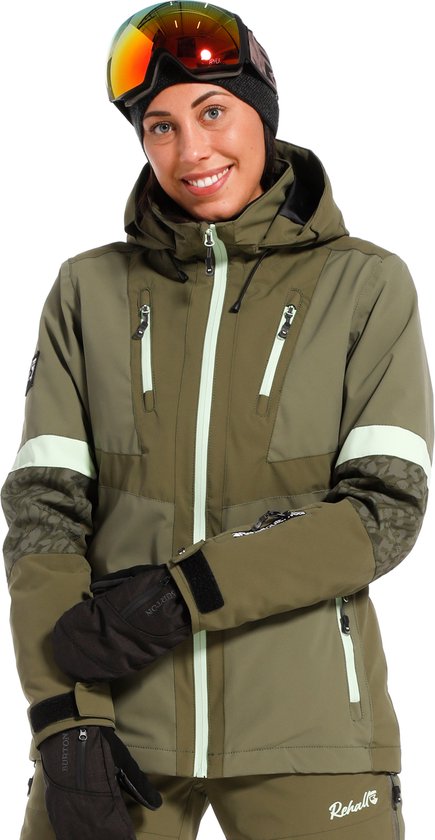 Rehall - EVY-R - Womens Snowjacket XS / Dusty Olive | bol