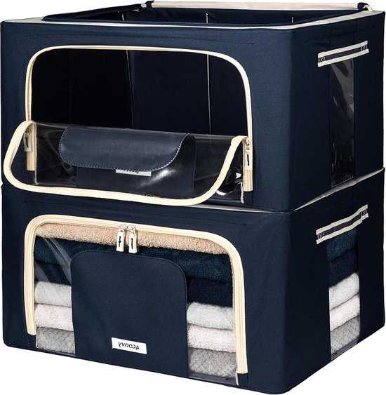 Opvouwbare kledingopbergbox met ritssluiting - dekbed opbergtas ...