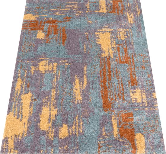 Paco Home Hoogpolig Vloerkleed Woonkamer Shaggy Vintage Patroon ...