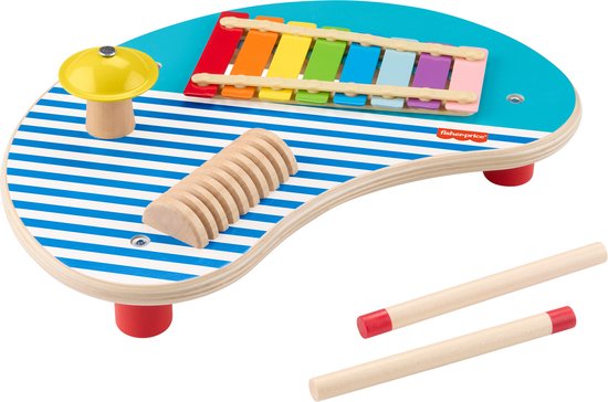 Fisher-Price Houten Muziektafel - Muziekinstrumenten - 3-delig | bol