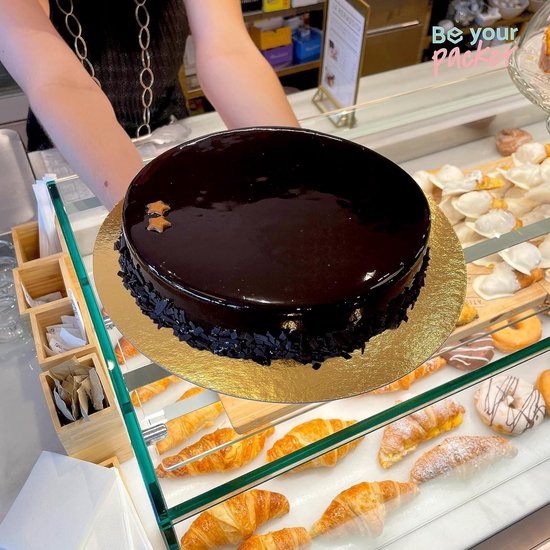 Decoratieve Ronde Kartonnen Gebak Basis - Dubbelzijdig Goud - 20cm Ø ...