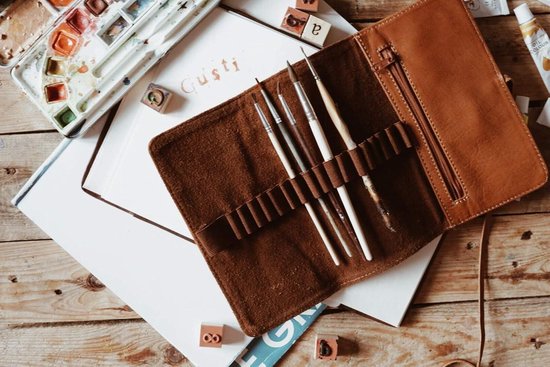 Piece of Leather Cutting Rectangle DIY DIN A5 Cowhide Red - Casper | bol