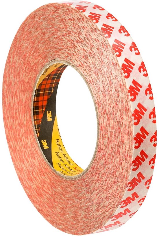 Dubbelzijdig plakband 3M 9088-200/1950 transparant - 19 mm x 50 m - 1 rol Double-sided... | bol