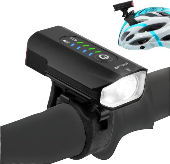 Krachtige led-fietslamp voor en achterlicht geïntegreerd - Oplaadbaar ...