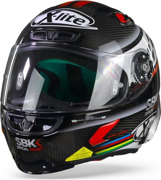 X-Lite X-803 RS Ultra Carbon Sbk 12 Carbon Black White Red ...