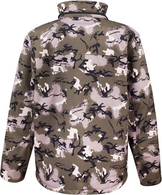 Result Core Mens Camo TX Performance Hooded Softshell Jacket (Camo Groen) | bol