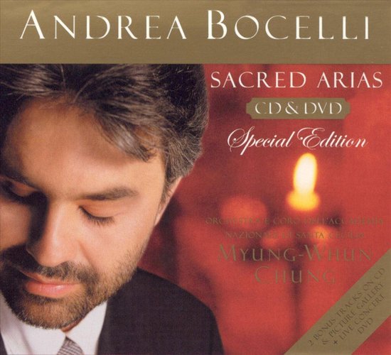 Sacred Arias Cd + dvd, Andrea Bocelli | CD (album) | Muziek | bol.com