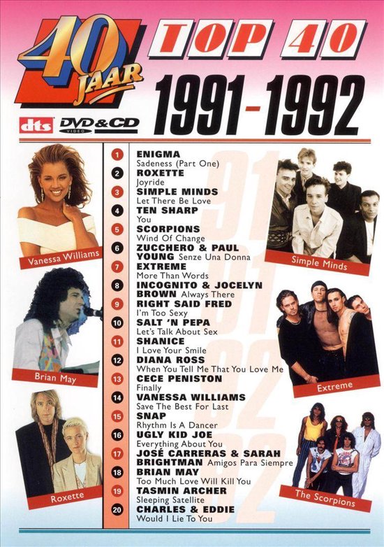 40 Jaar Top 40 1991 1992 Various Artists CD album Muziek Bol