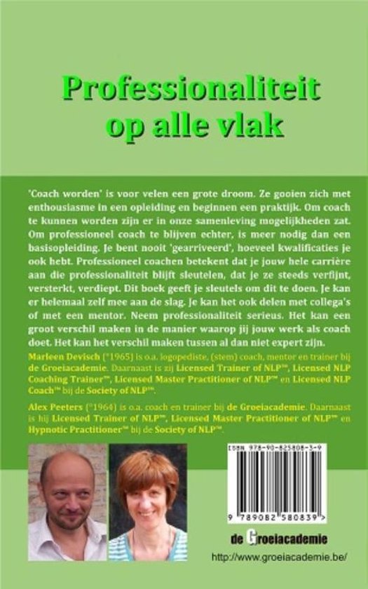 Professionaliteit op alle vlak, Devisch Marleen | 9789082580839 ...
