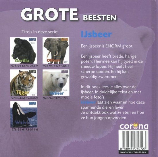 Grote Beesten - IJsbeer | 9789461750723 | Stephanie Turnbull | Boeken | bol