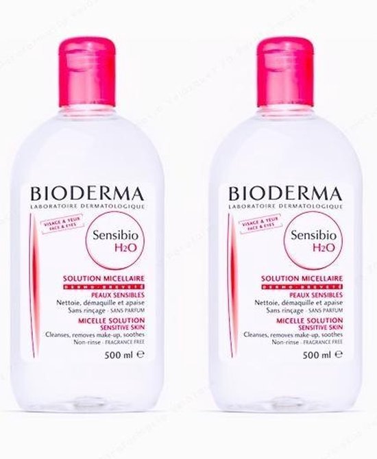 Bioderma Sensibio (Créaline) H2o Make Up Removing Micelle Solution 2x500ml | bol.com
