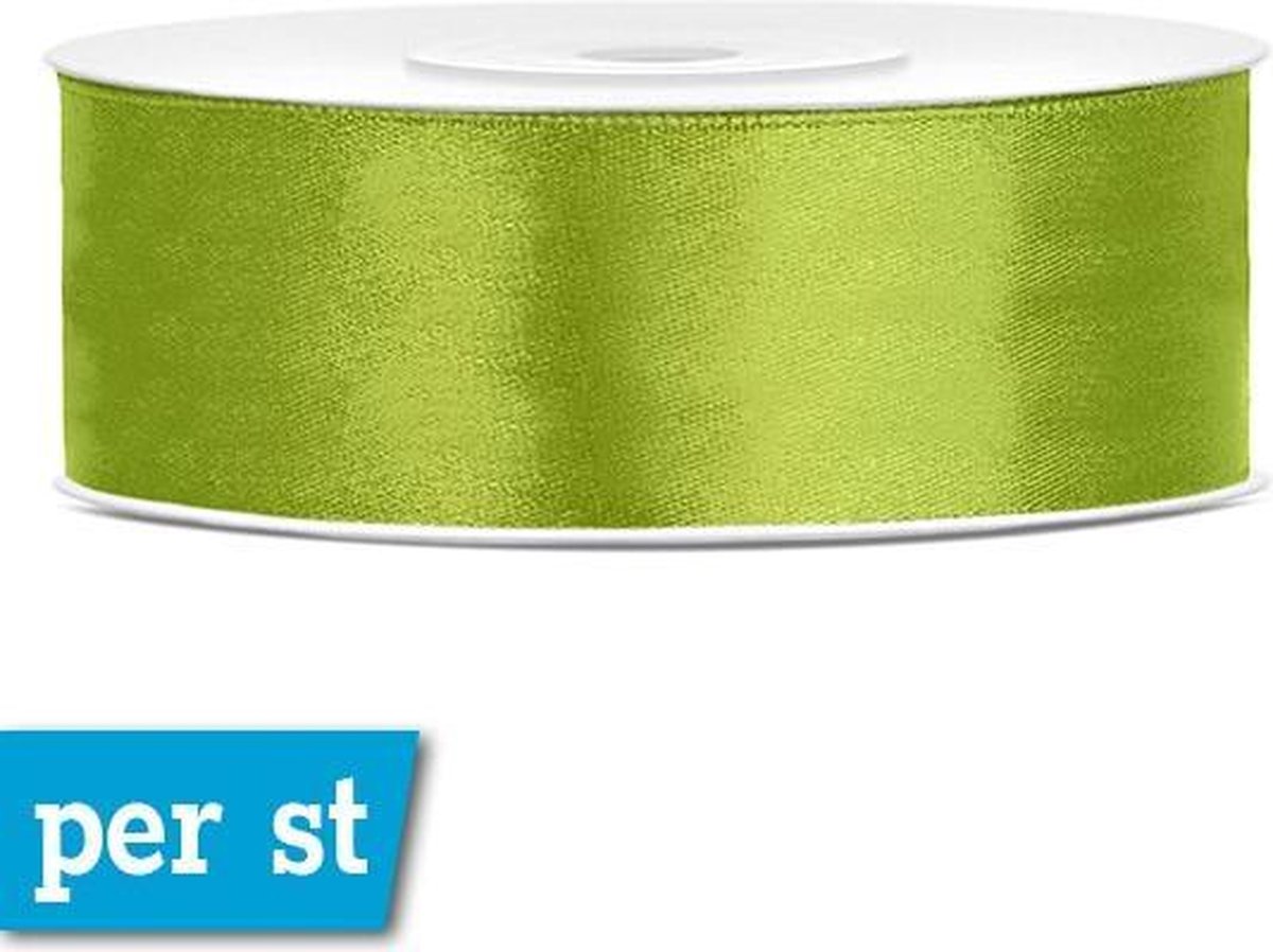 Satijn Lint Lime Groen 25mm 25m | bol.com
