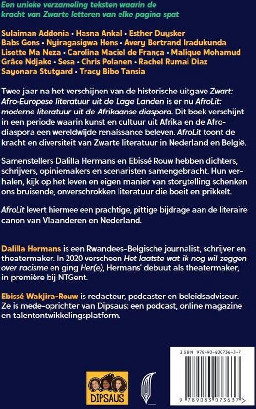 AfroLit - Bloemlezing moderne literatuur uit de Afrikaanse diaspora | bol