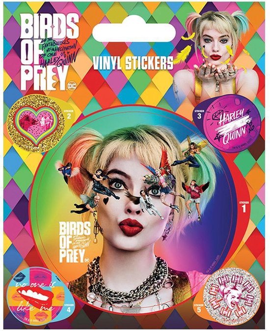 Birds Of Prey Harley Quinn Stickers Set (Pack of 5) (Multico | bol.com